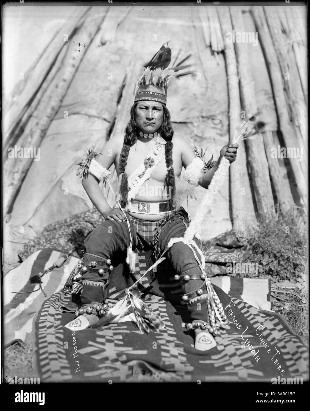 Francis Lincoln, a man from the Cayuse Tribe, dressed in traditional ...