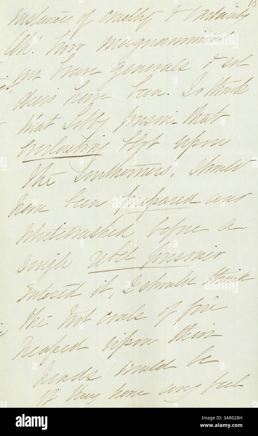 In a letter from Nelly Blow to her mother, Miranda Blow, dated April 14 ...