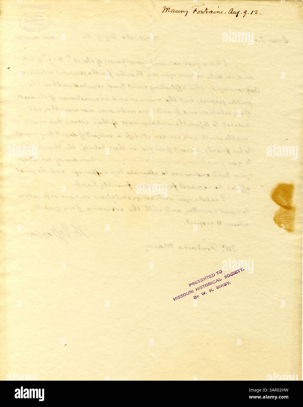 This letter, written by Thomas Jefferson from Monticello to Fontaine ...