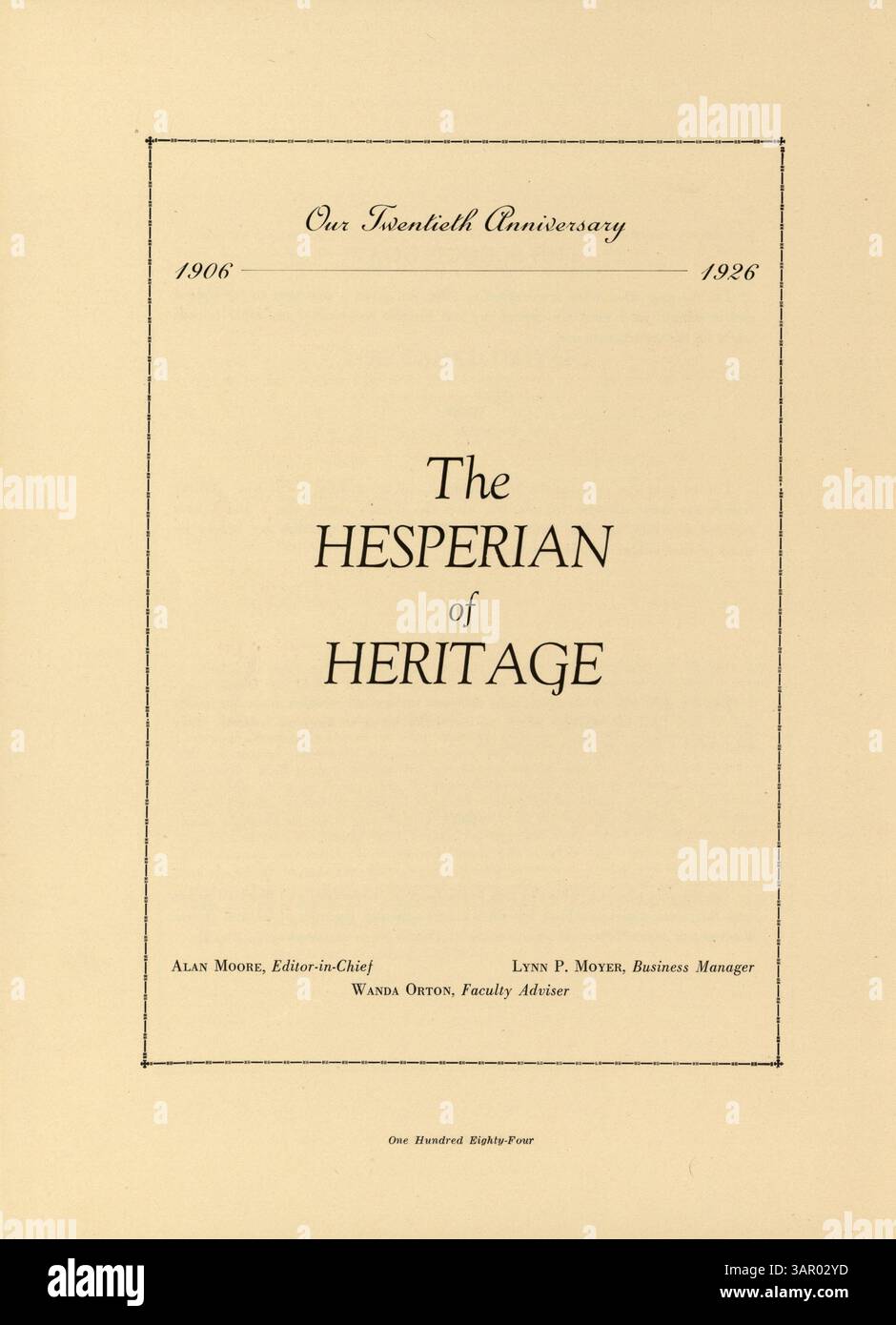 This 1926 West High Yearbook, 'Hesperian,' highlights key students ...