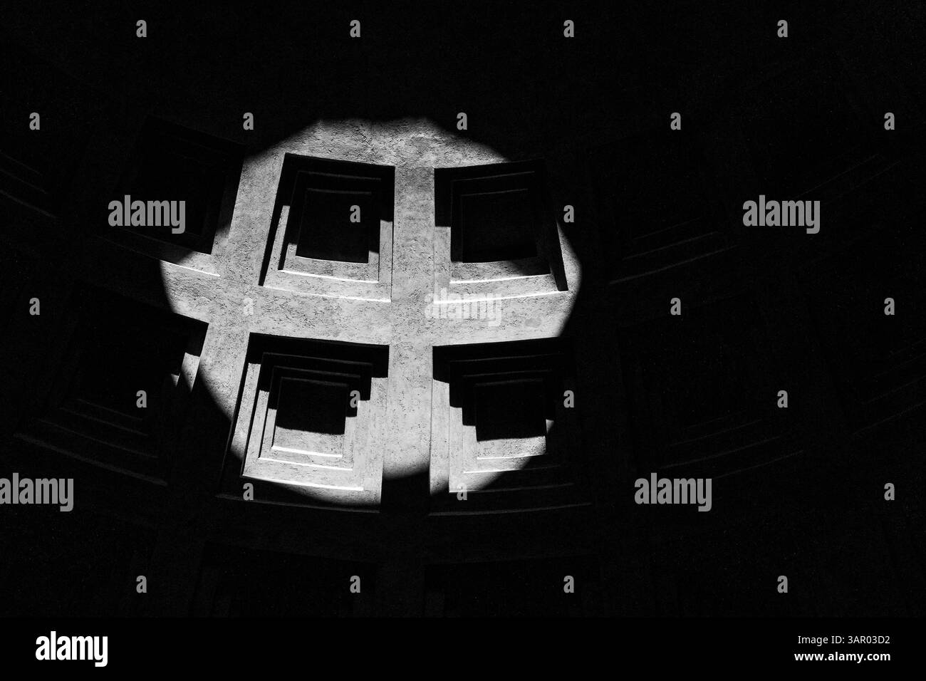 Stunning view of the Pantheon's dome in Rome, Italy, showcasing its ...