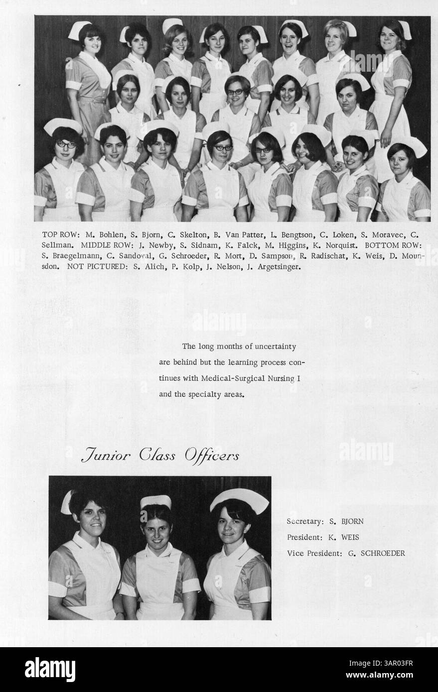 This 'Lamp' yearbook from Hennepin General Hospital School of Nursing documents the 1968-1969 ...