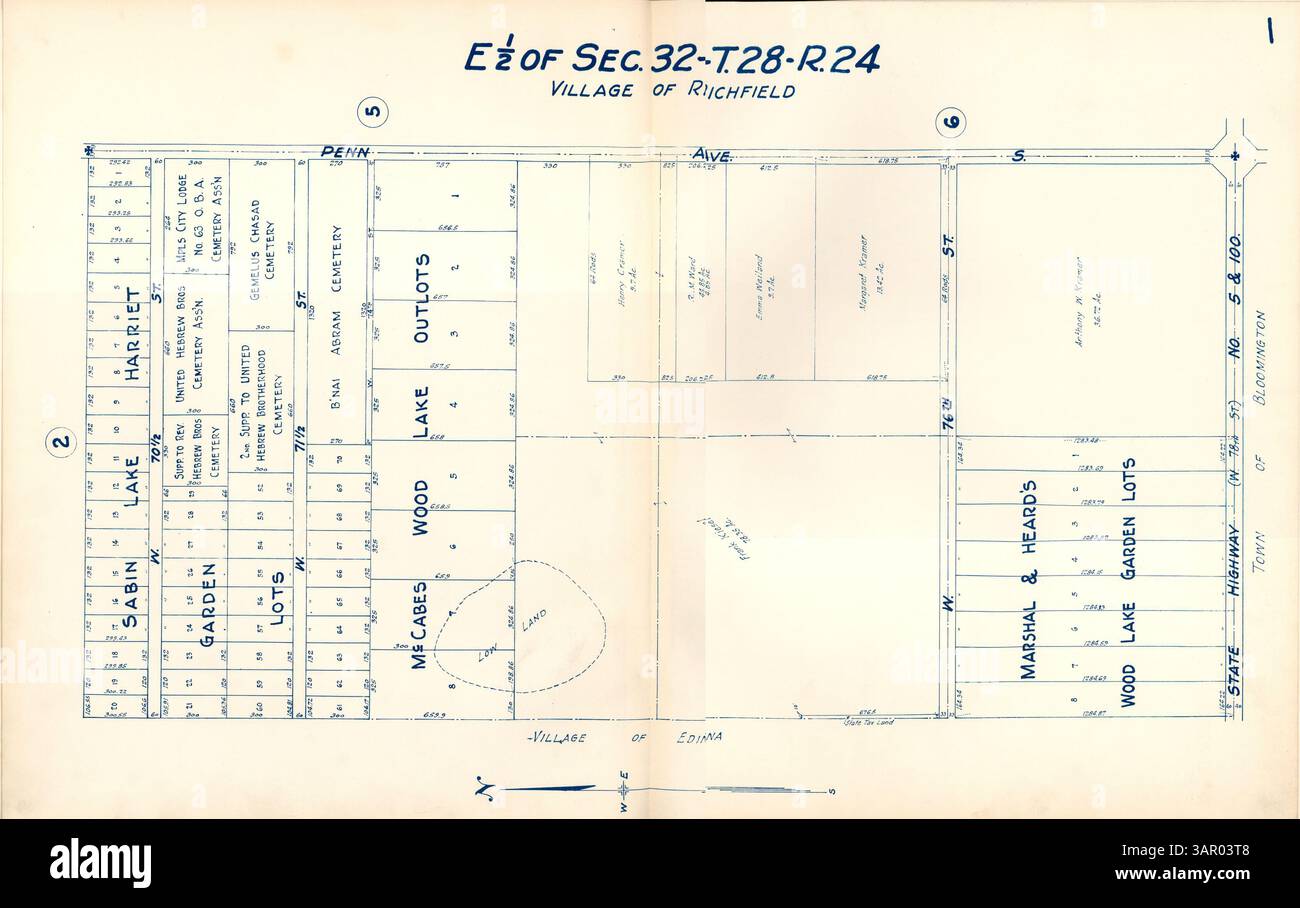 This atlas contains a complete set of maps of the Village of Richfield ...