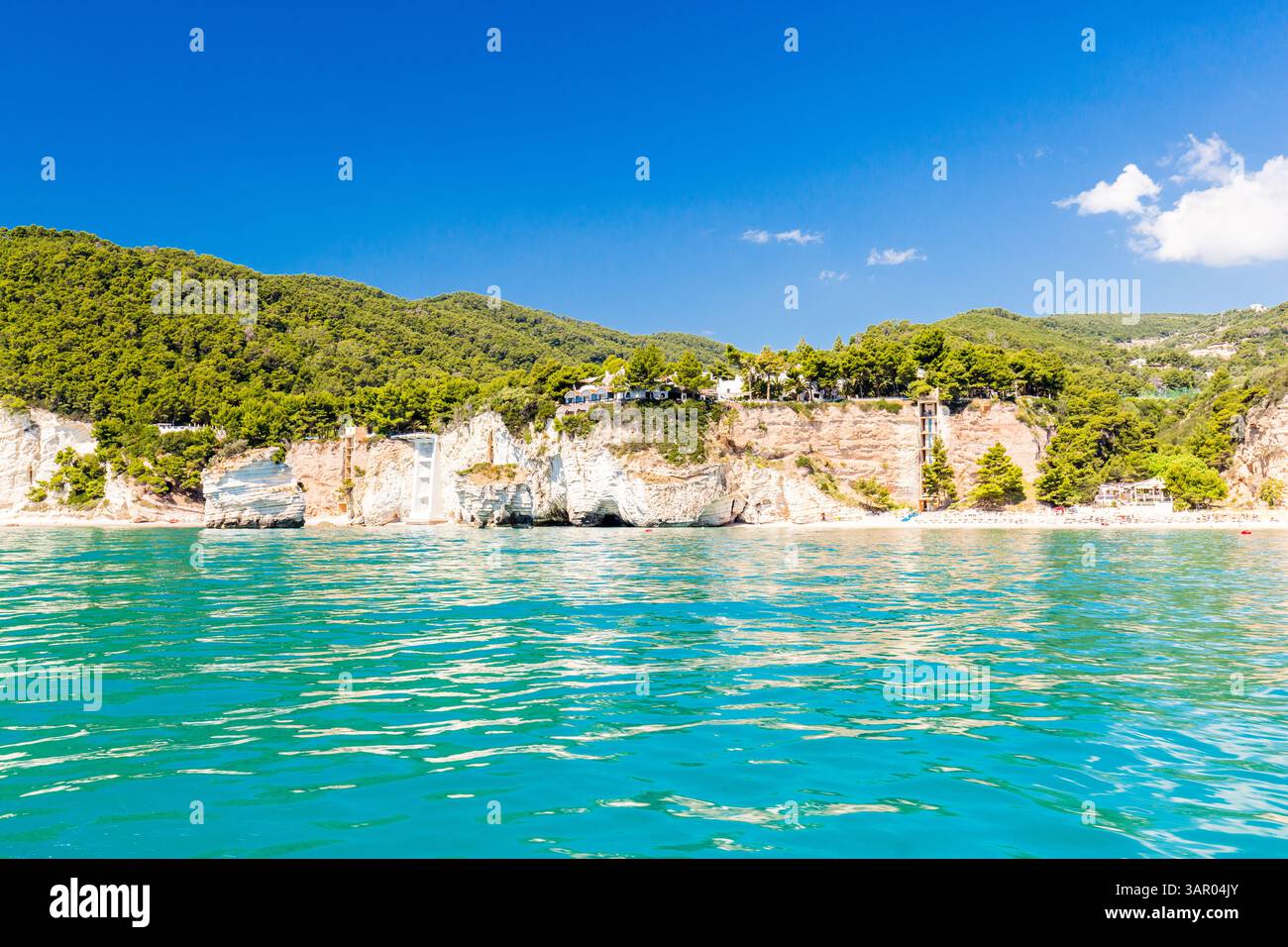 The Baia Zagare Beach; in Apulia region, north Italy Stock Photo - Alamy