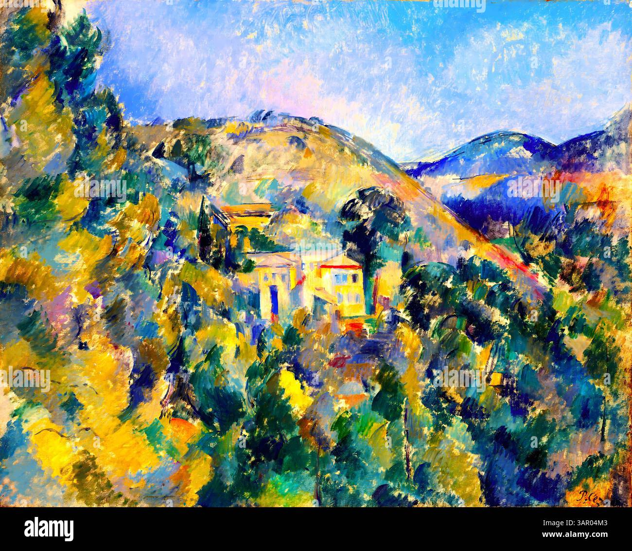 Cézanne's late 1880s landscape captures Domaine Saint-Joseph's serenity ...