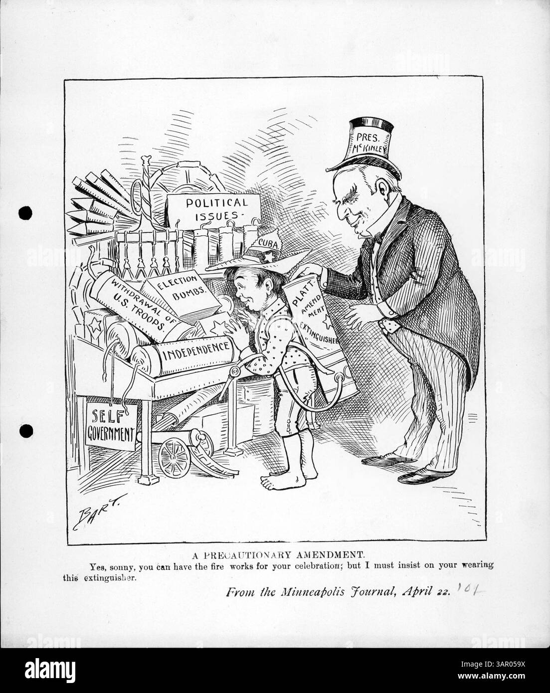 This political cartoon from the early 20th century depicts President ...