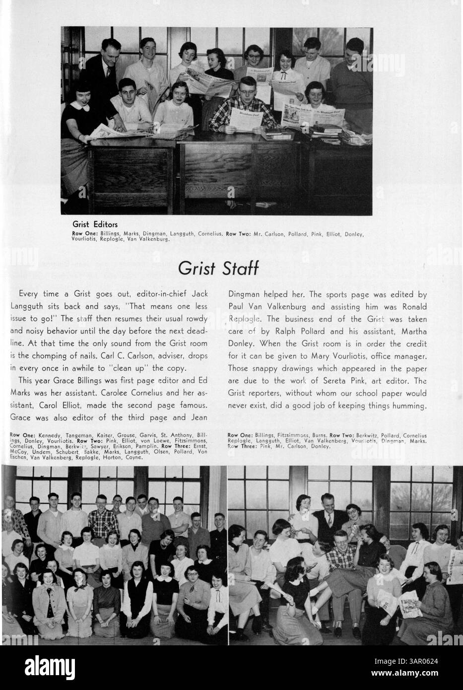 The 1951 Washburn Yearbook, Nineteen Fifty-One Wahian, highlights the ...