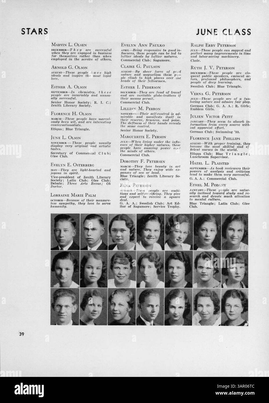 The 1934 Sagamore yearbook of Roosevelt High School documents the ...