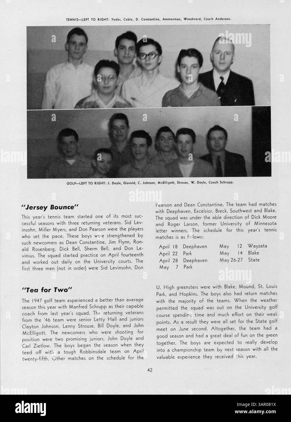 The 1947 University High Yearbook, Bisbila, captures the students ...