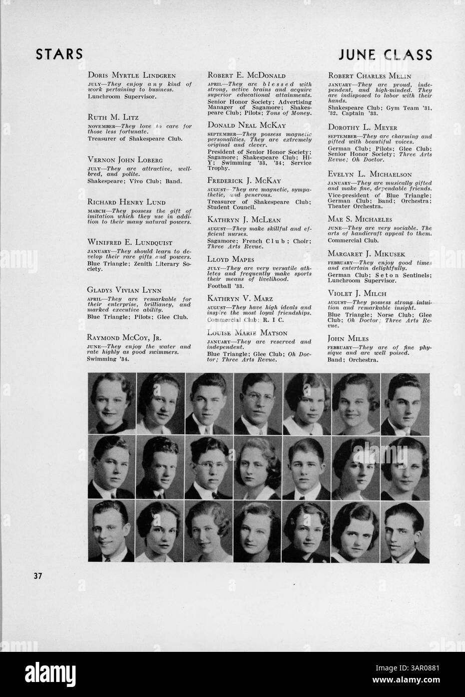The Roosevelt High School 1934 Sagamore yearbook highlights the 1933 ...