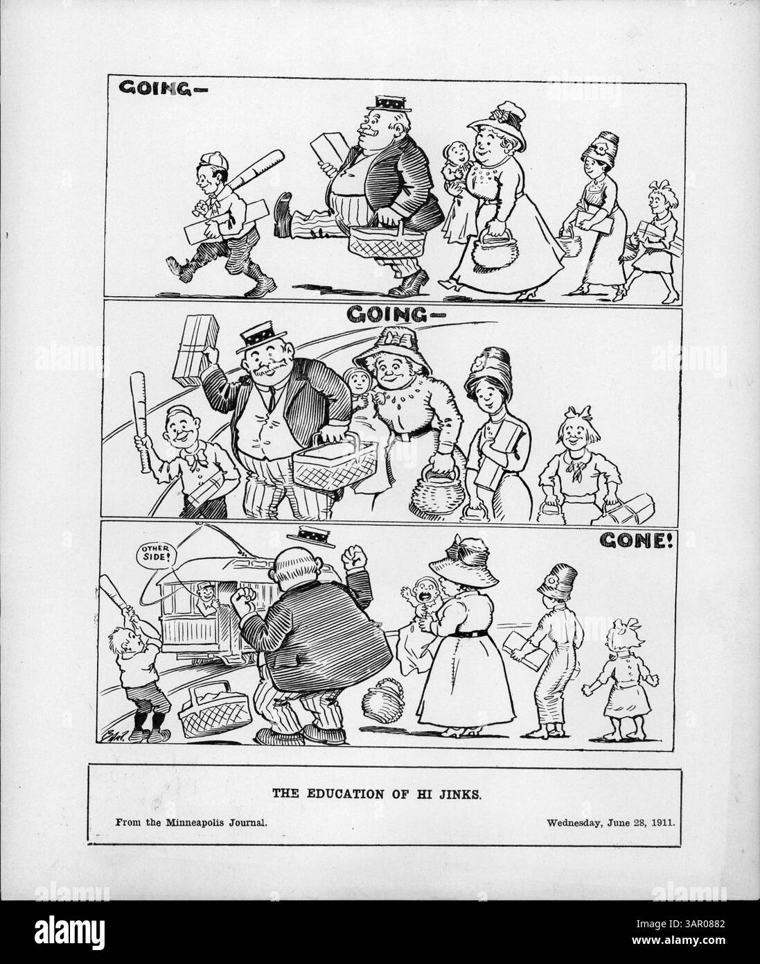 'The Education of Hi Jinks' depicts a family left behind by a streetcar ...