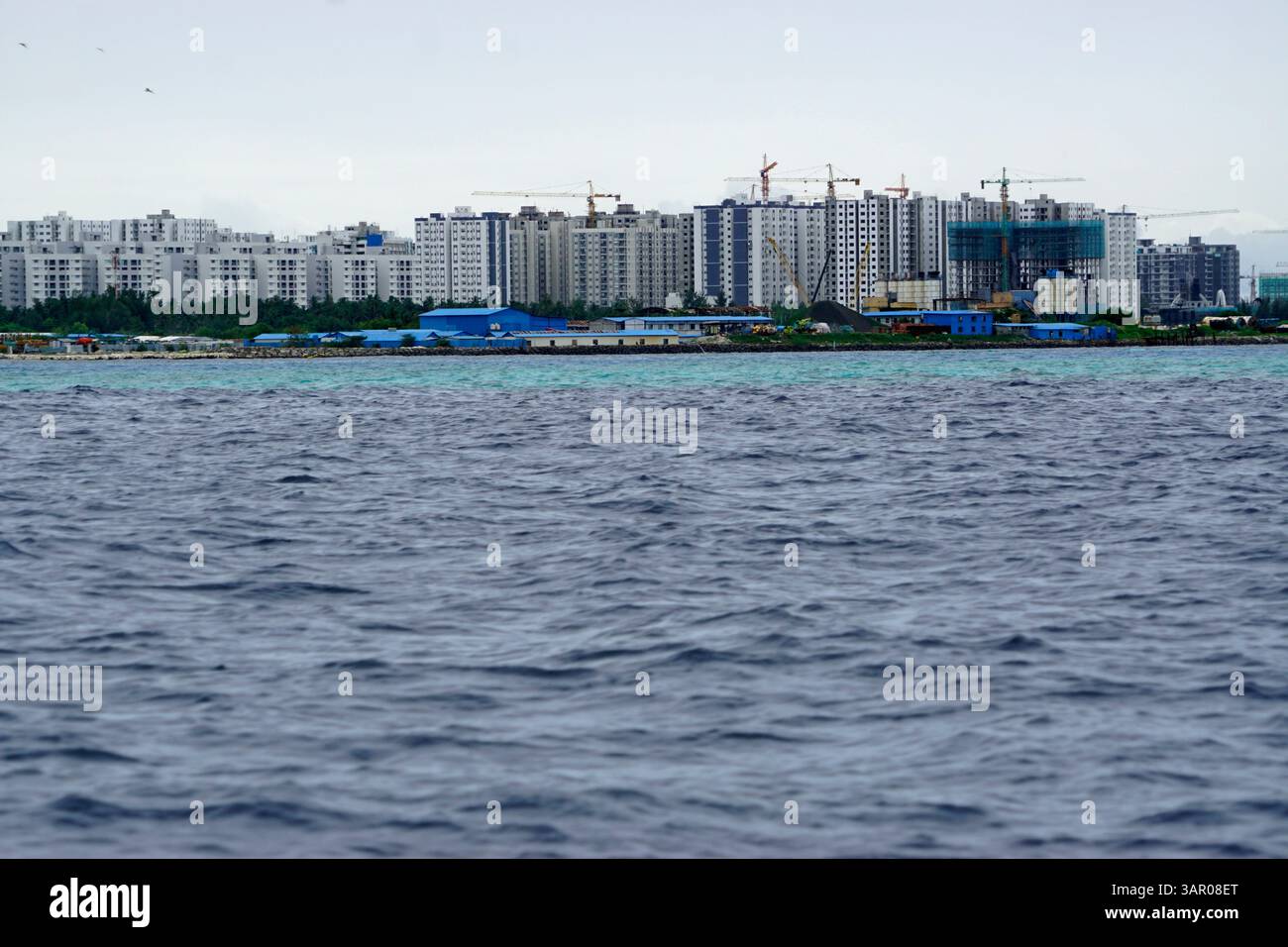new housing project on hulhumale island on the maldives Stock Photo - Alamy