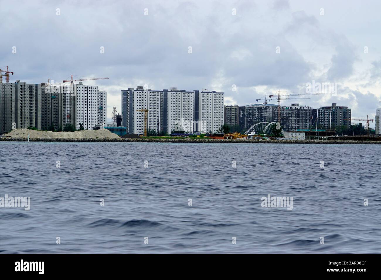 new housing project on hulhumale island on the maldives Stock Photo - Alamy