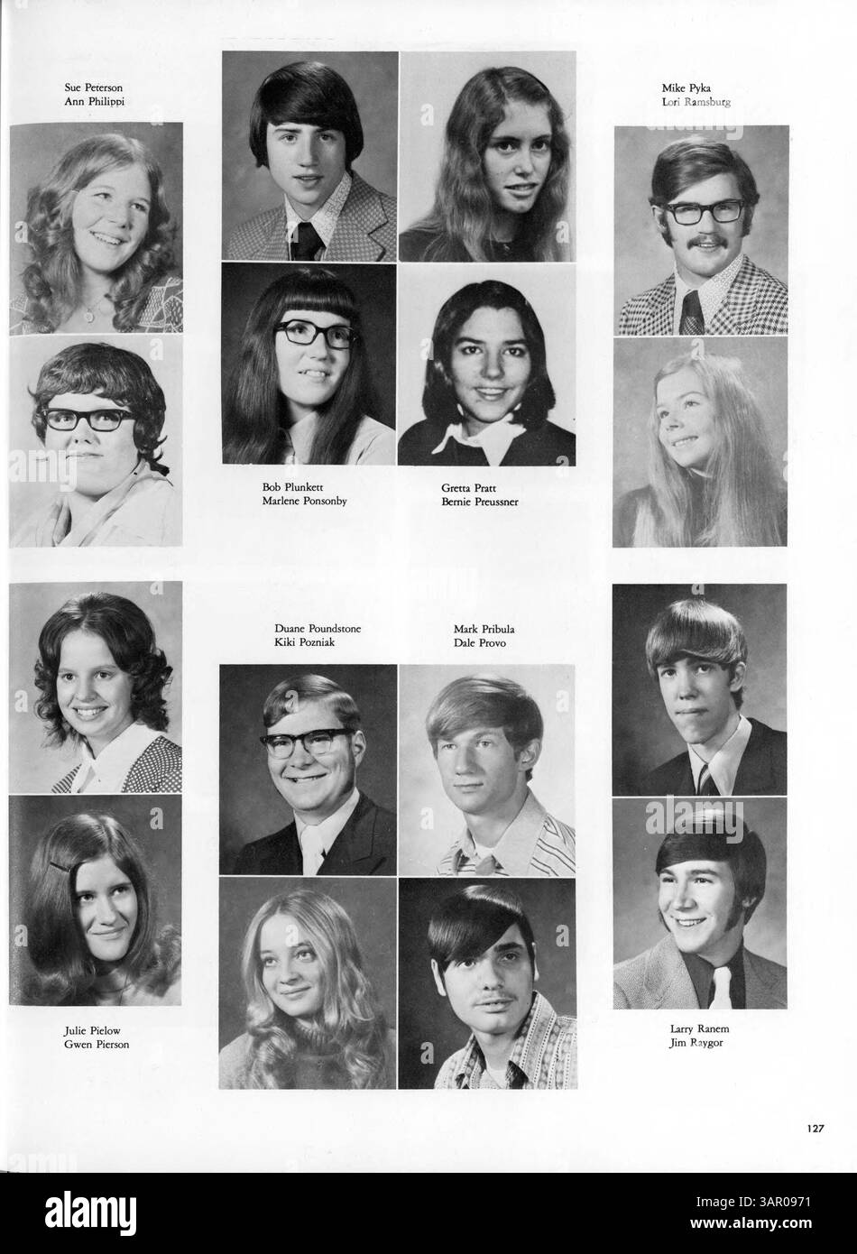 Edison High School's 1973 yearbook, Wizard '73, features the school's ...