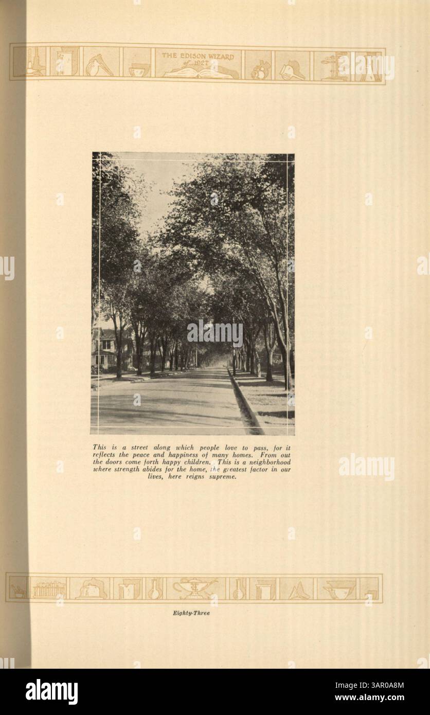 The 'Wizard' Yearbook 1927 from Edison High School provides a ...