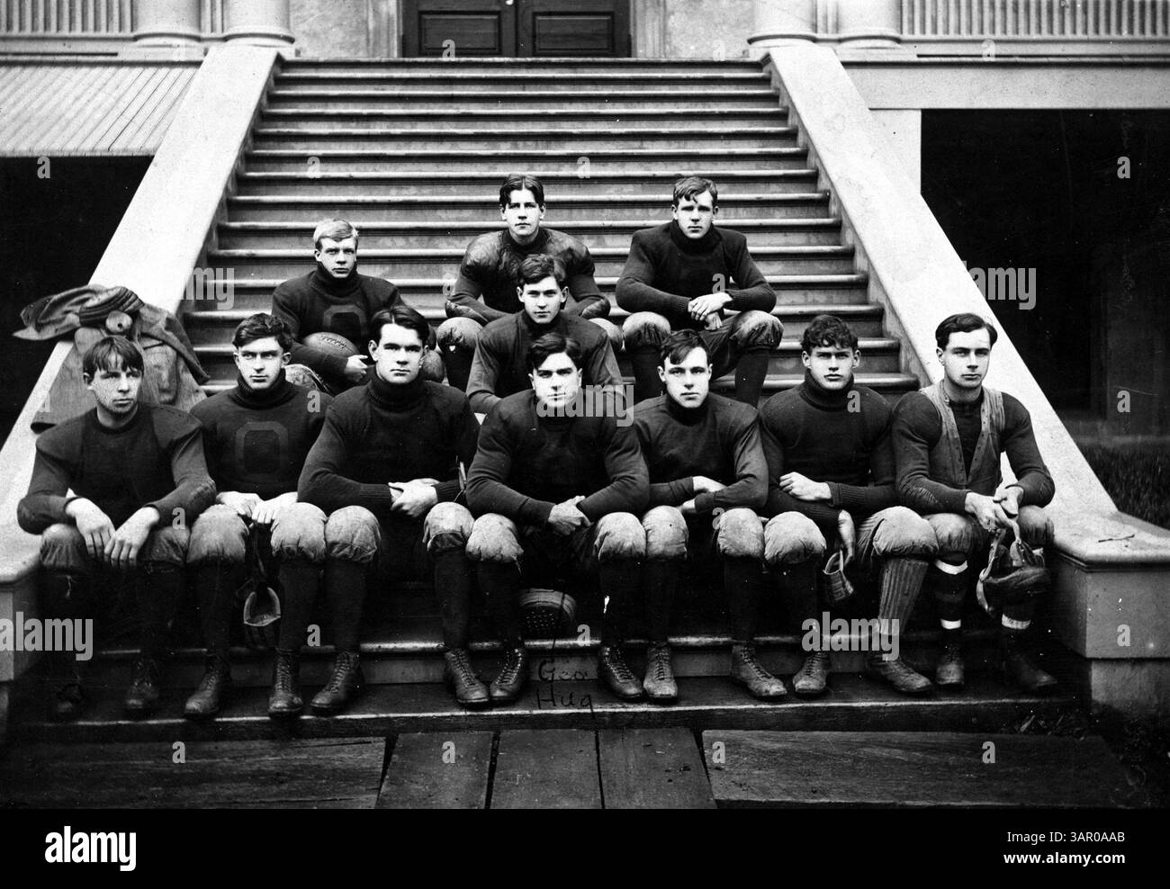 A black and white photograph of the 1905 University of Oregon football ...