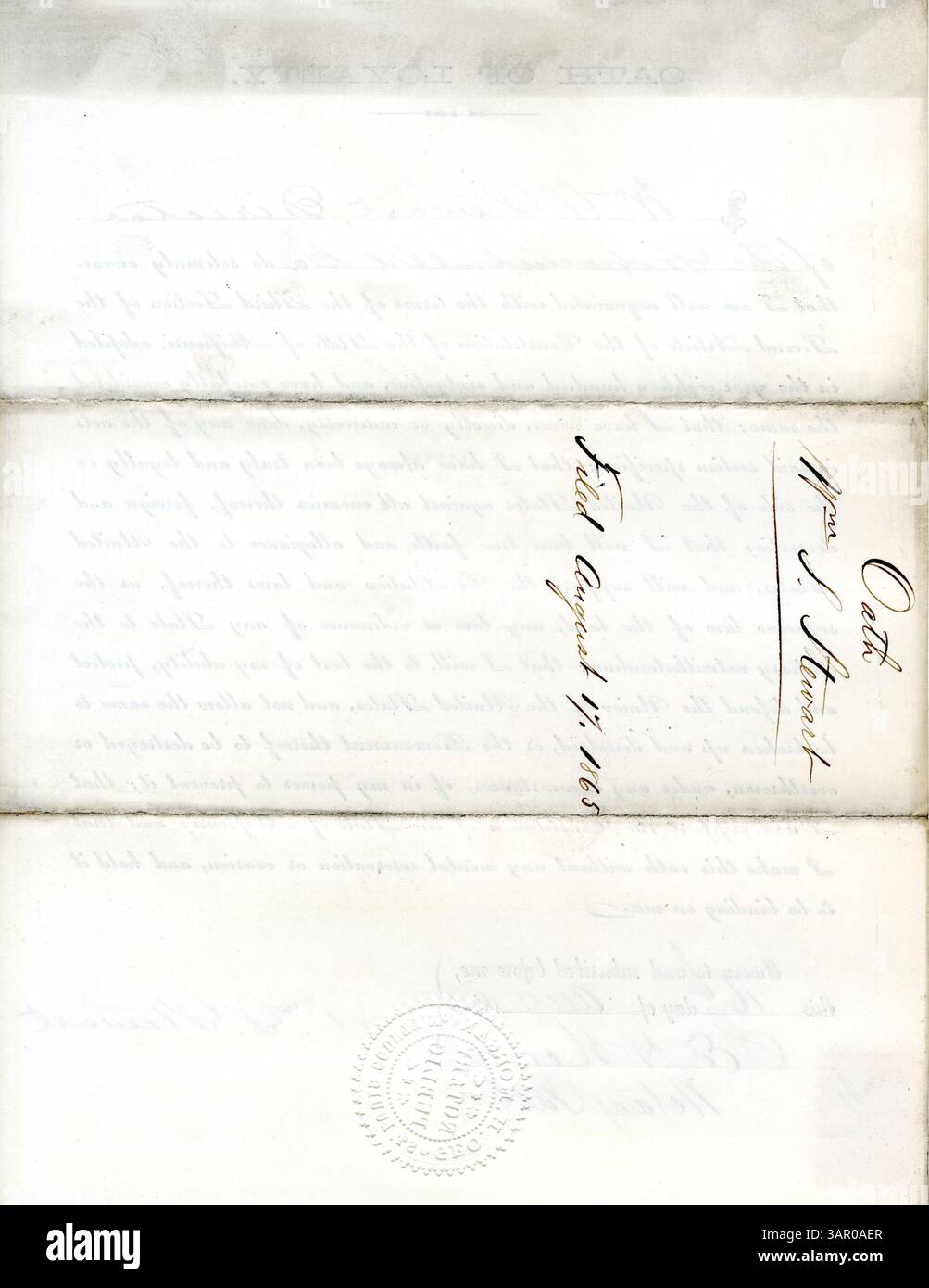 William S. Stewart swears an oath of allegiance to the United States ...