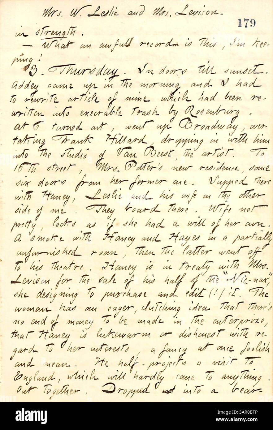 In May 1860, Thomas Butler Gunn recounts a visit to Jesse Haney’s new ...