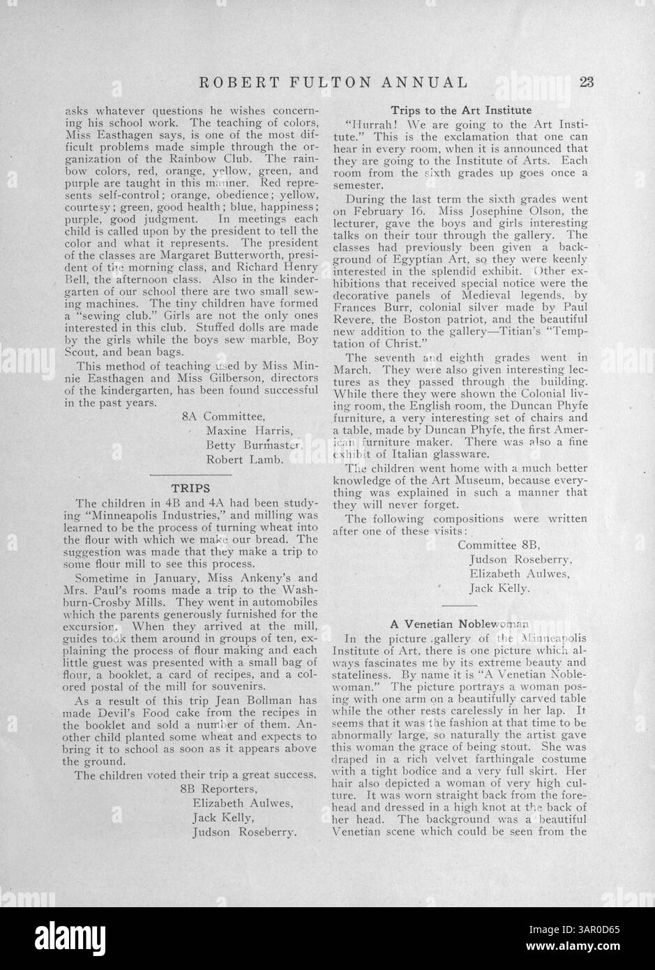 The Robert Fulton Annual from 1927 records the key moments of the 1926 ...