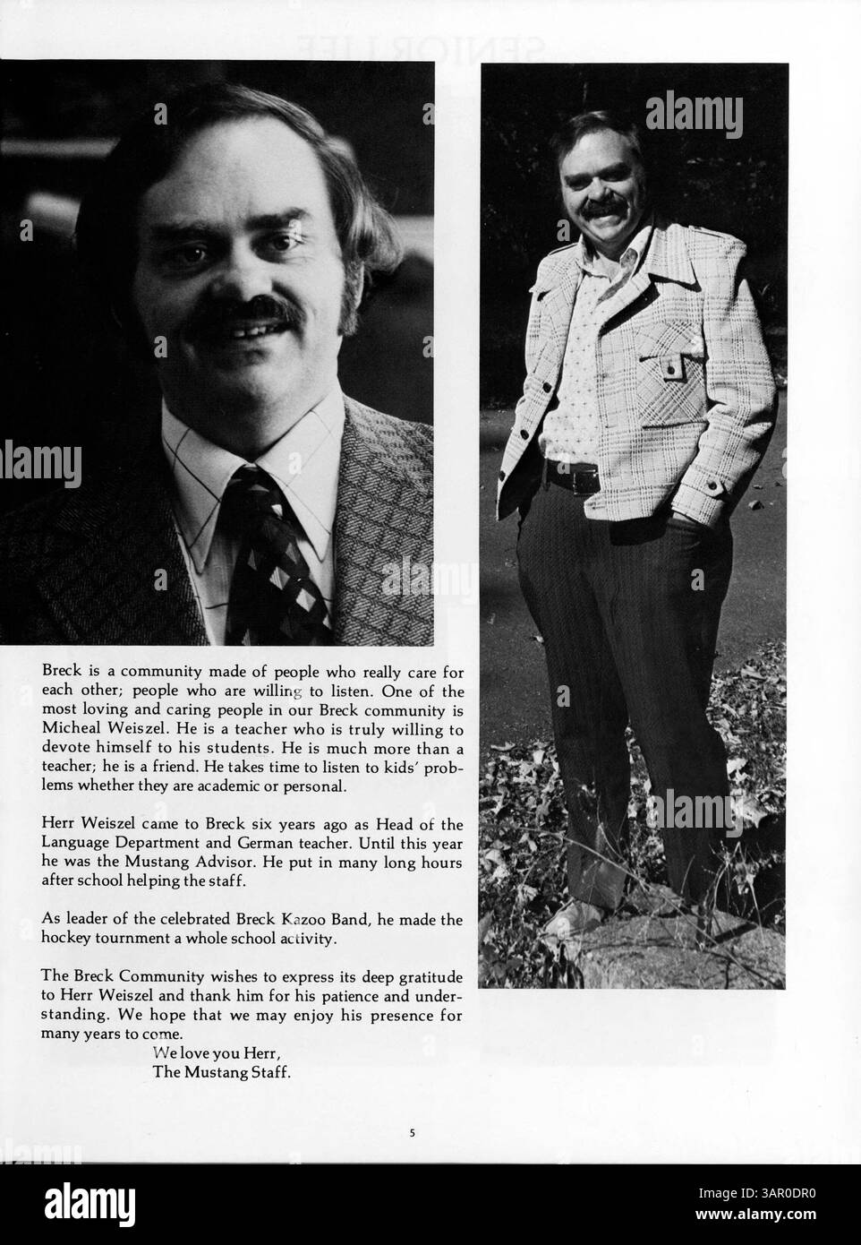 The 1975 edition of the Mustang yearbook from Breck School captures ...