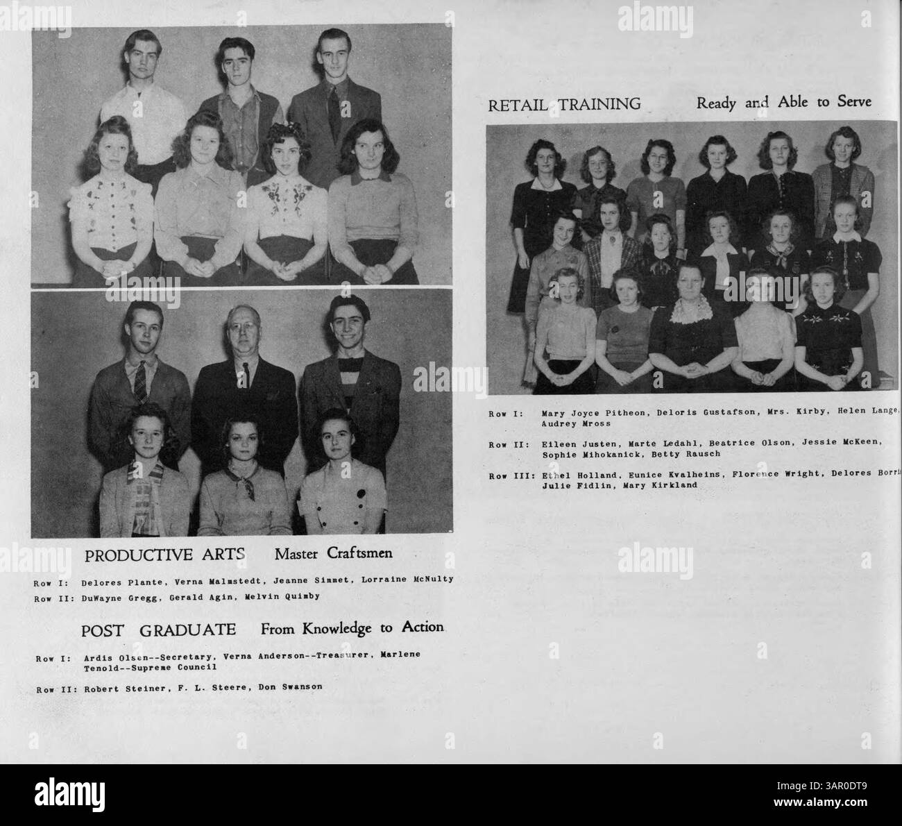 The 1940 edition of Tradewind, the vocational yearbook, highlights the ...