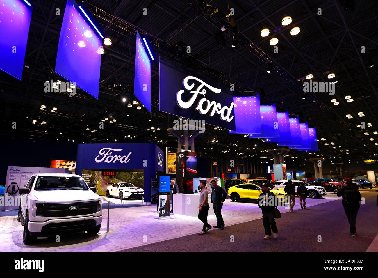The Ford Motor Company pavilion at the New York International Auto Show ...