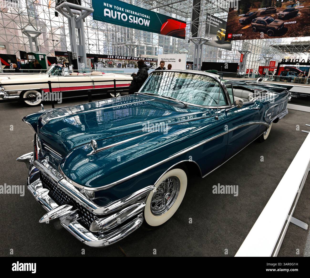 New York, United States. 16th Apr, 2025. A 1958 Buick Limited is ...