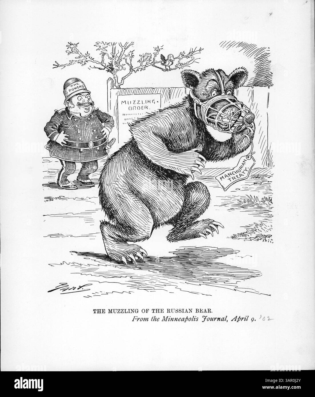 This political cartoon from 1902 depicts the Anglo-Japanese Alliance's ...