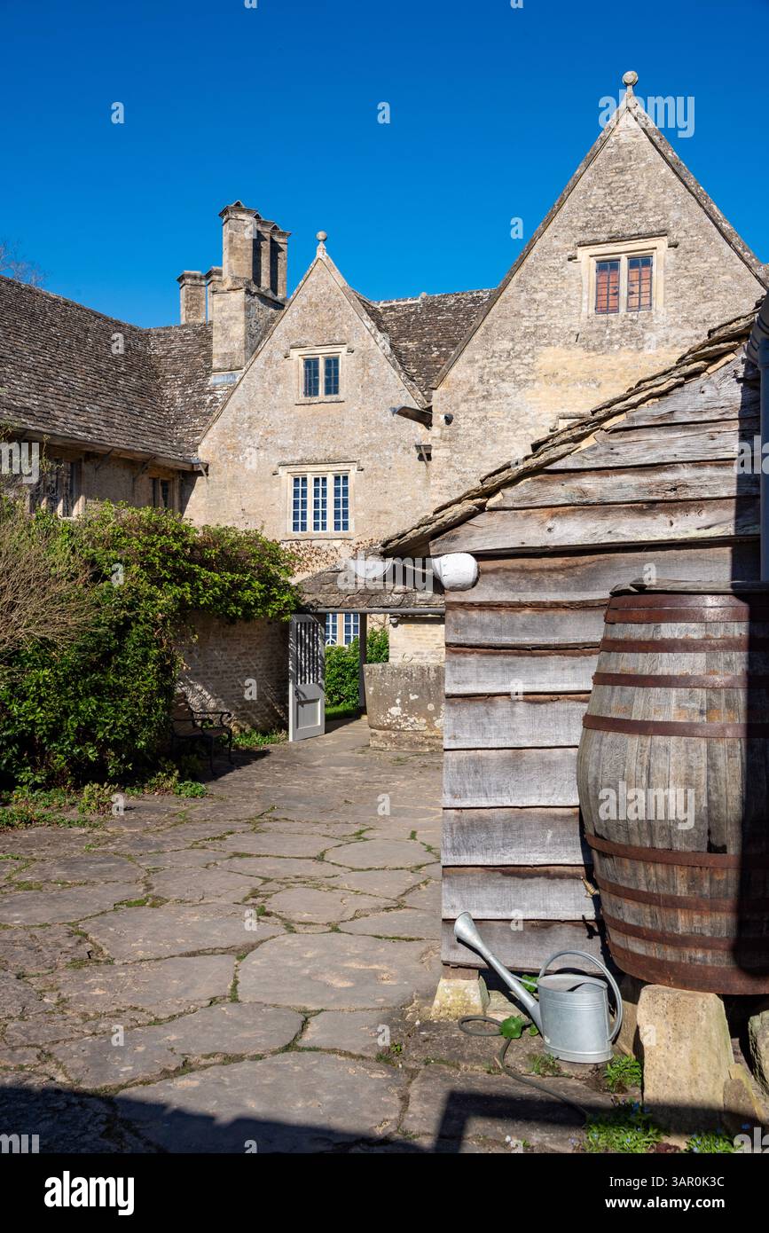 Rear view of Kelmscott Manor, summer home of William Morris, Kelmscott ...