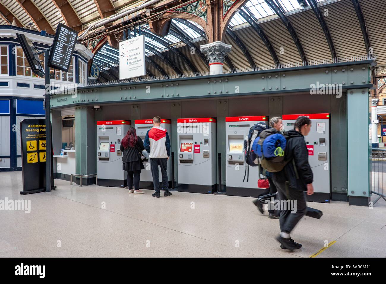 Ticket machines at York Station, North Yorkshire, UK Stock Photo - Alamy