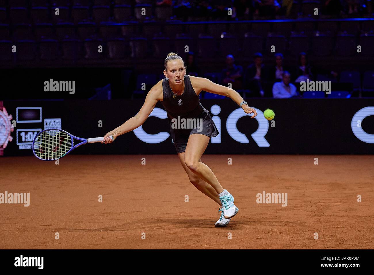 Stuttgart, Baden-Wuerttemberg, Germany. 16th Apr, 2025. Elise Mertens ...