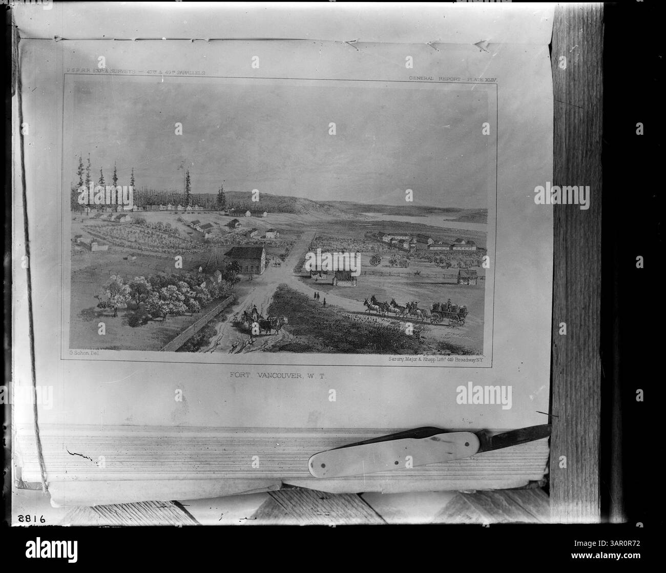 Historical map shows fort hi-res stock photography and images - Alamy