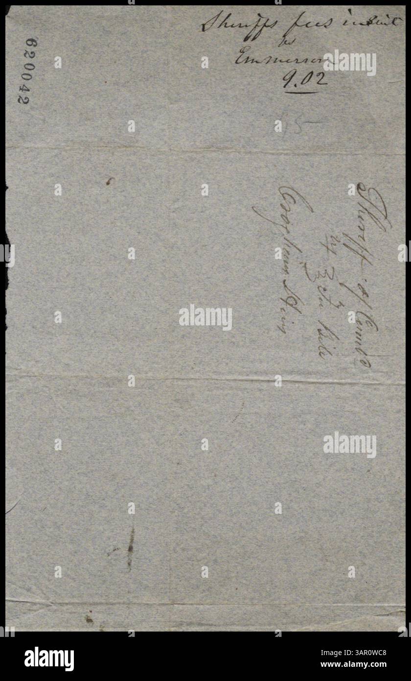 A receipt from the heirs of William Croghan to the sheriff of ...