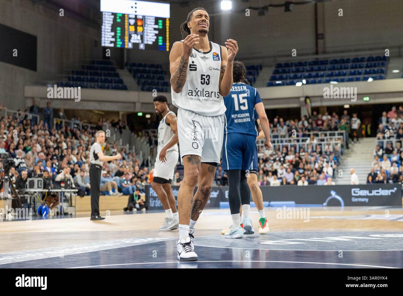Kevin Yebo (Niners Chemnitz, #53) ist enttauescht, MLP Academics ...