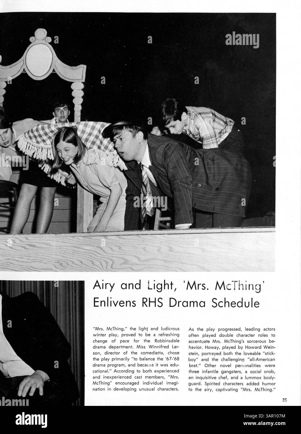 The Robbinsdale High School Yearbook from 1968, titled 'Robin '68 ...