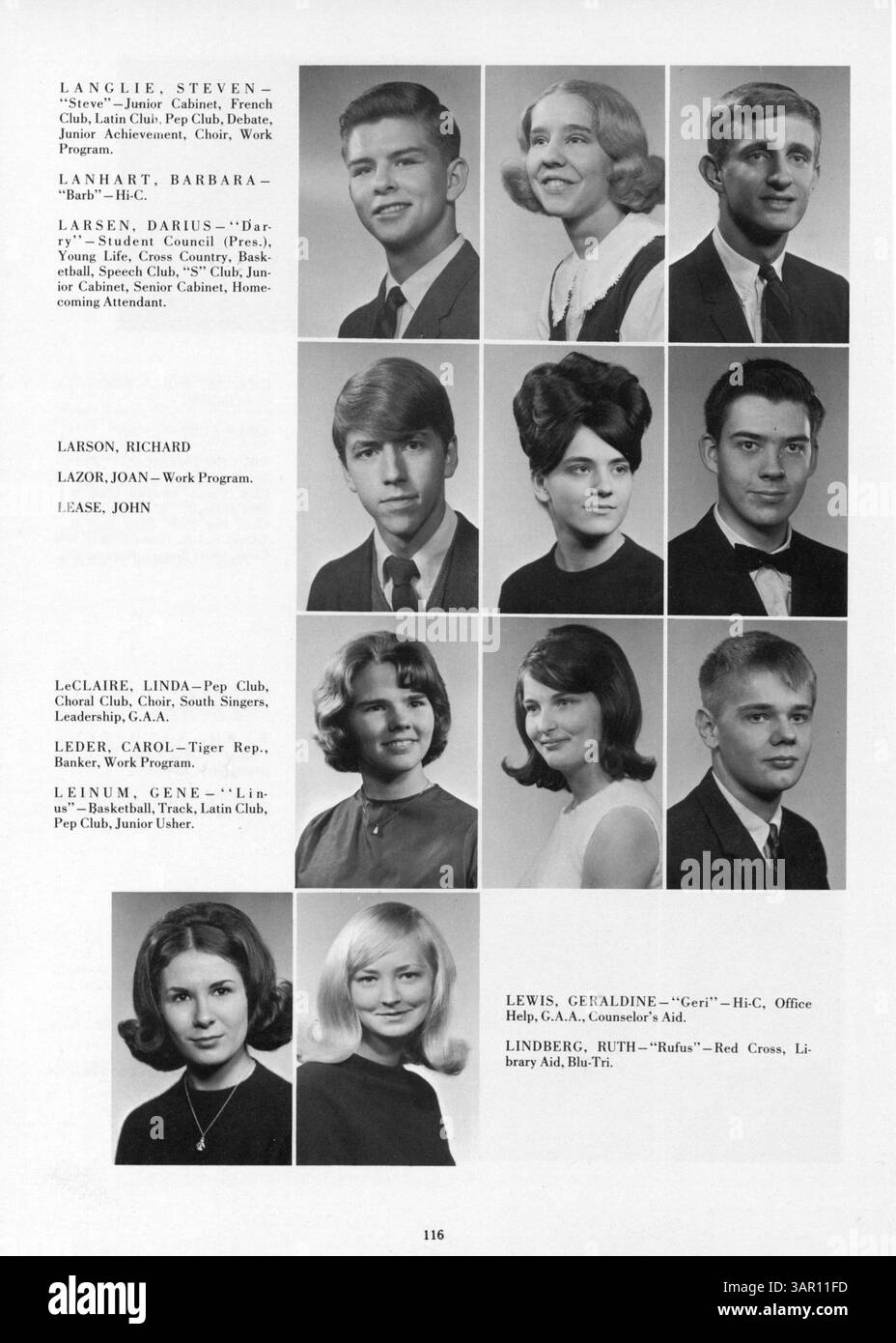 The 'Tiger' yearbook from South High School, 1966, documents student ...