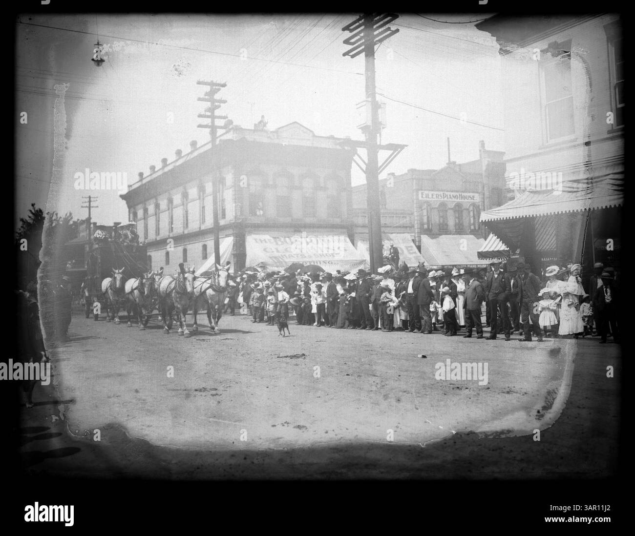 This photograph captures a circus parade of the Ringling Bros. Circus ...