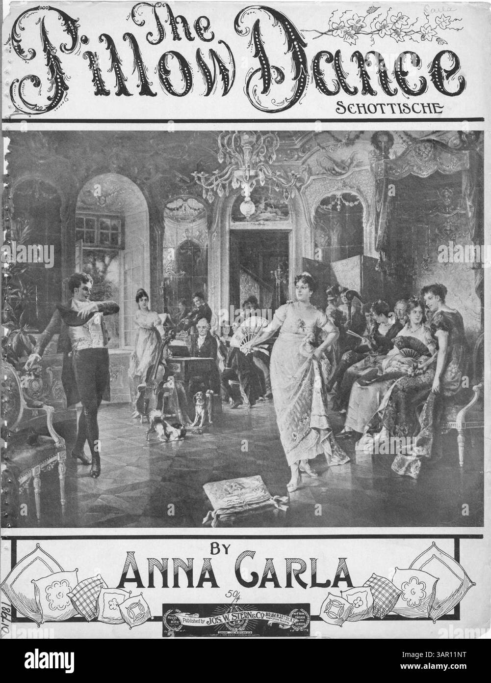 The 'Pillow Dance' sheet music includes a musical excerpt from 'The ...