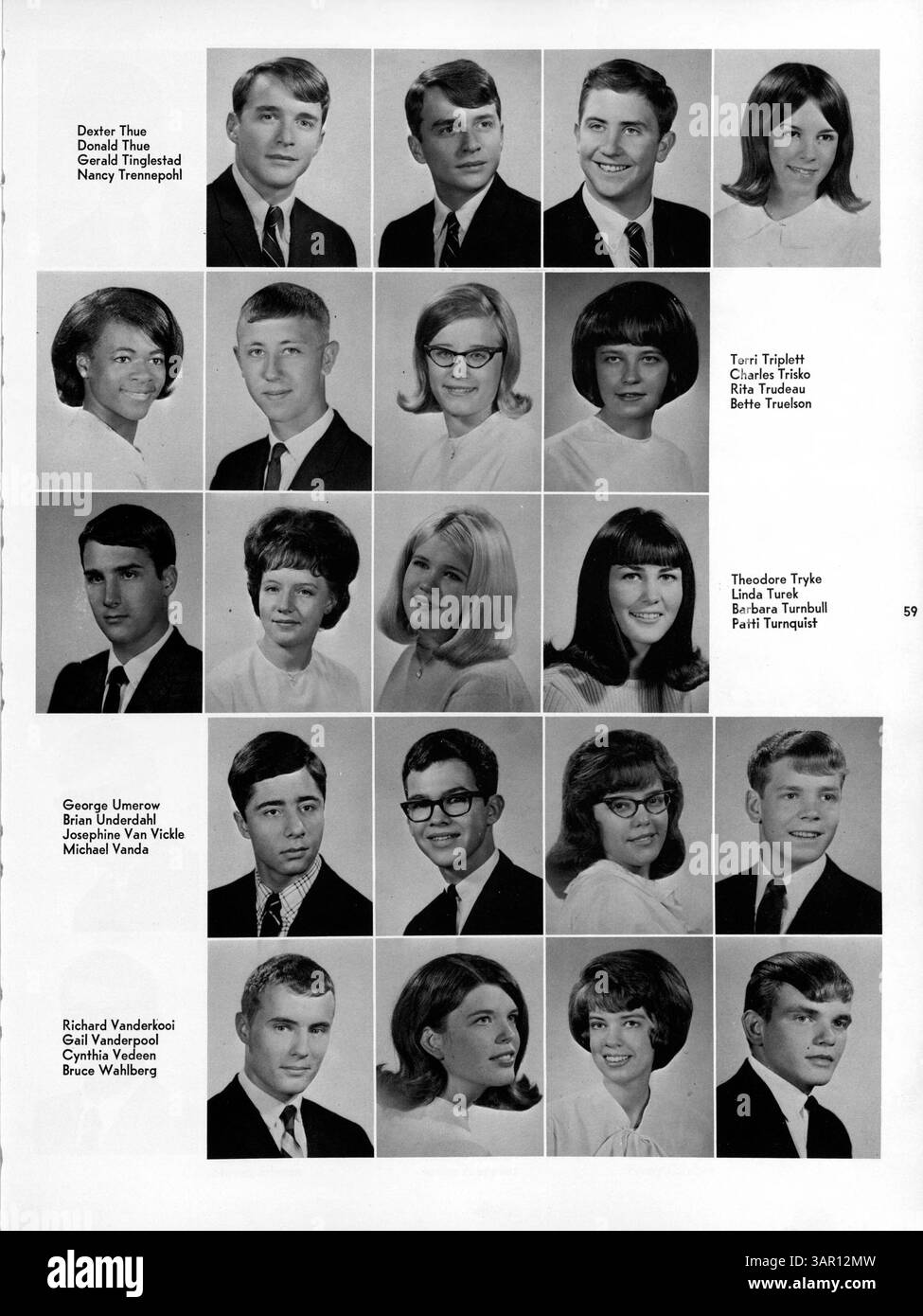 This 1966 high school yearbook from Roosevelt High School showcases ...