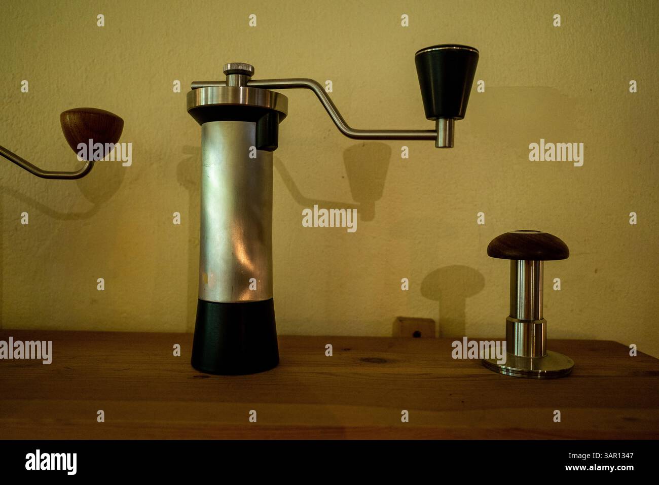 Modern manual coffee grinder hi-res stock photography and images - Alamy