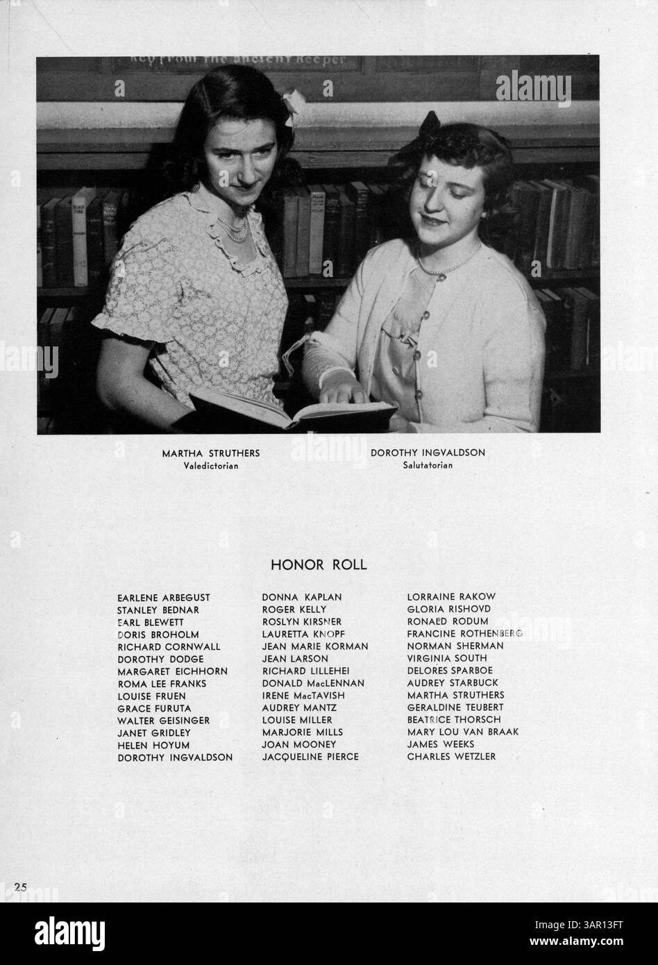 The 1945 Hesperian yearbook from West High School captures the ...