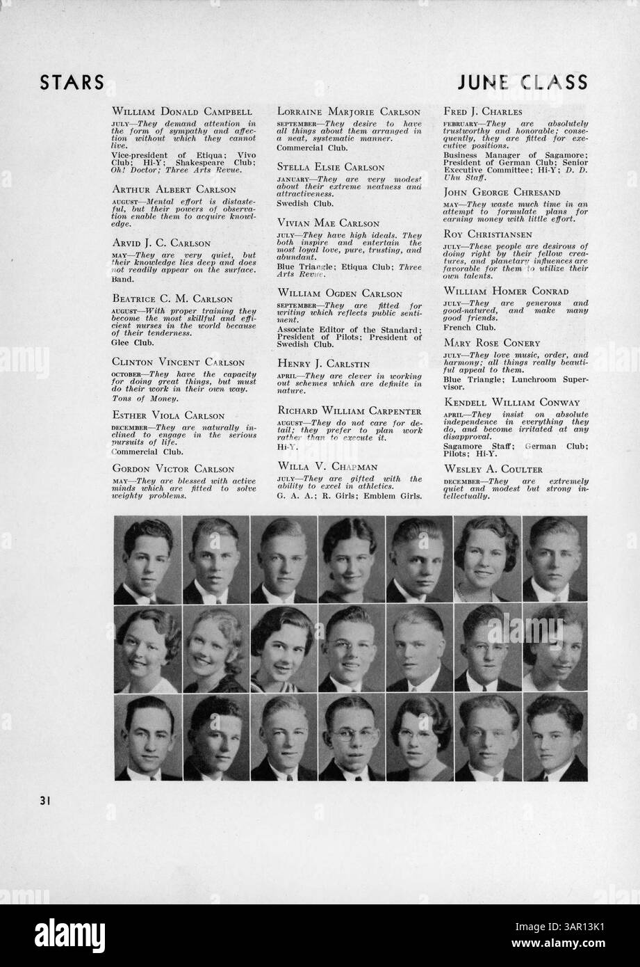 This 1934 edition of 'Sagamore' yearbook from Roosevelt High School ...