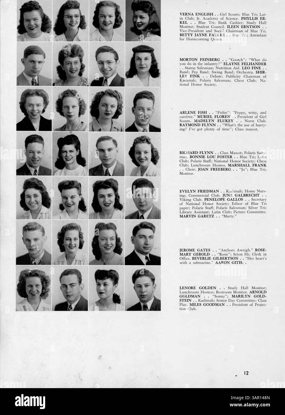 The 1944 North High Yearbook, also known as the Polaris Album ...