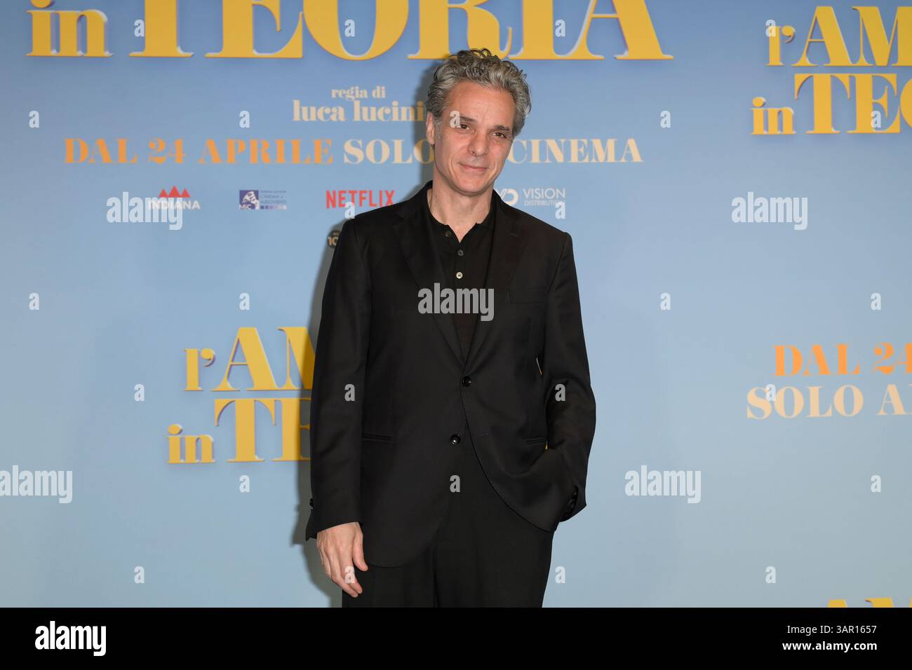 Rome, Italy. 16th Apr, 2025. Francesco Colella attends the blu carpet ...