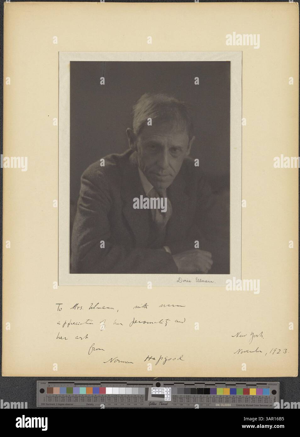 This photograph of Norman Hapgood, taken from the Doris Ulmann ...