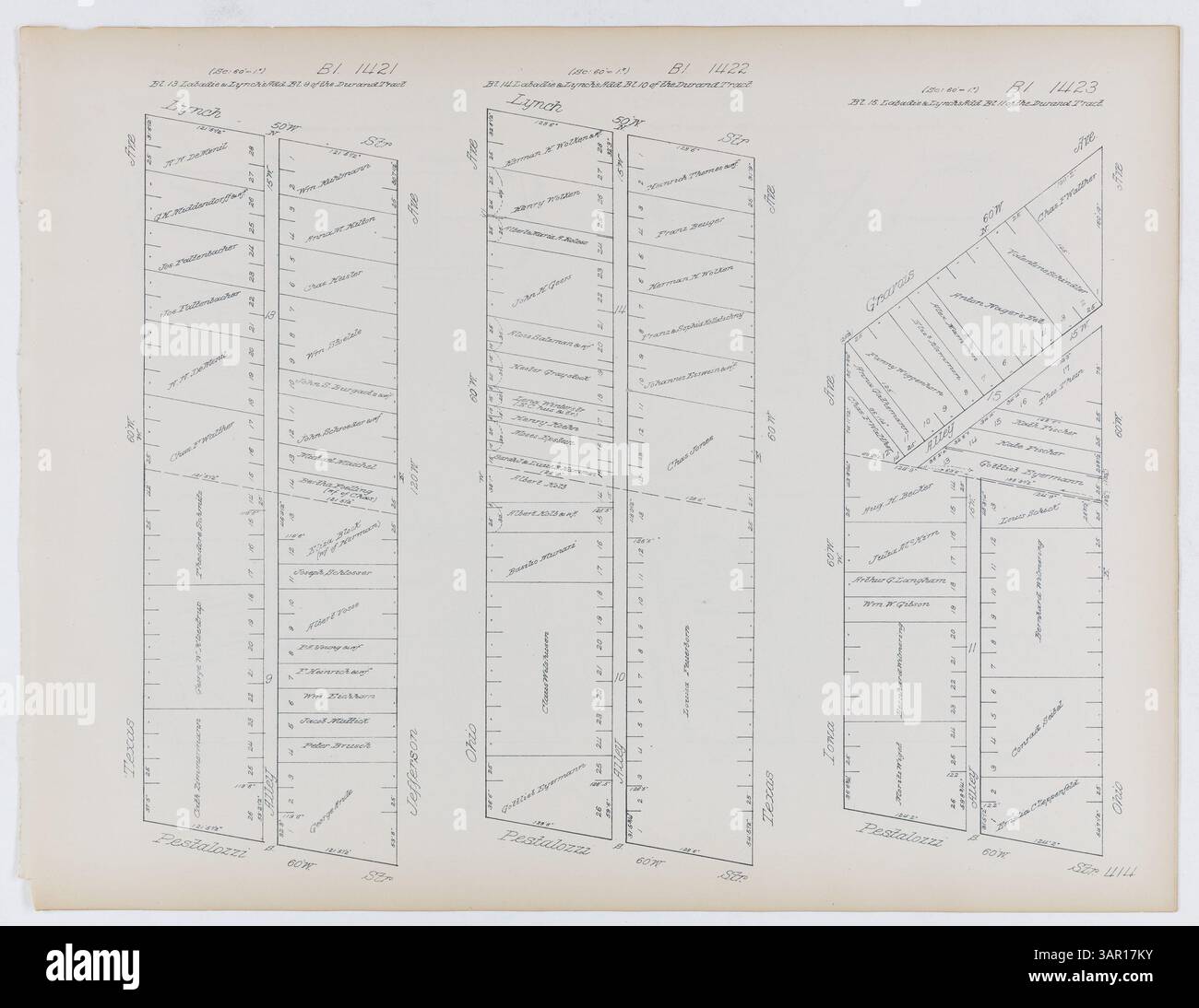 A page from the City Blocks map series, dated 1888-1892, showing blocks ...