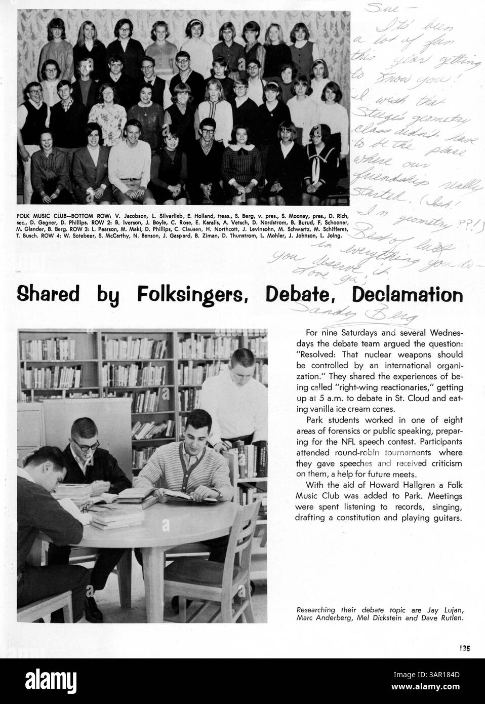 The 1965 'Echowan' yearbook from St. Louis Park High School captures ...