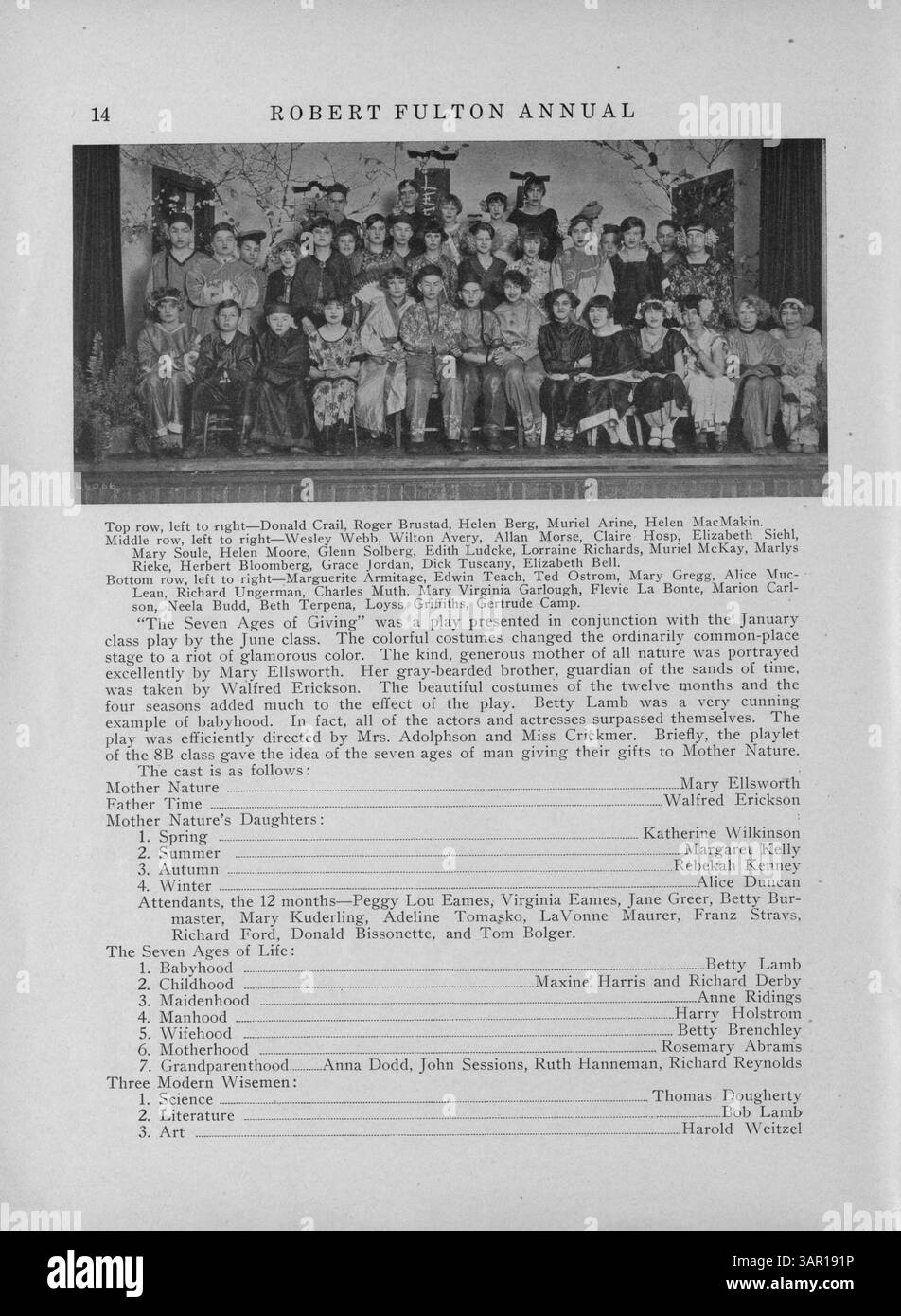The 1927 'Robert Fulton Annual' from Fulton Elementary captures key ...