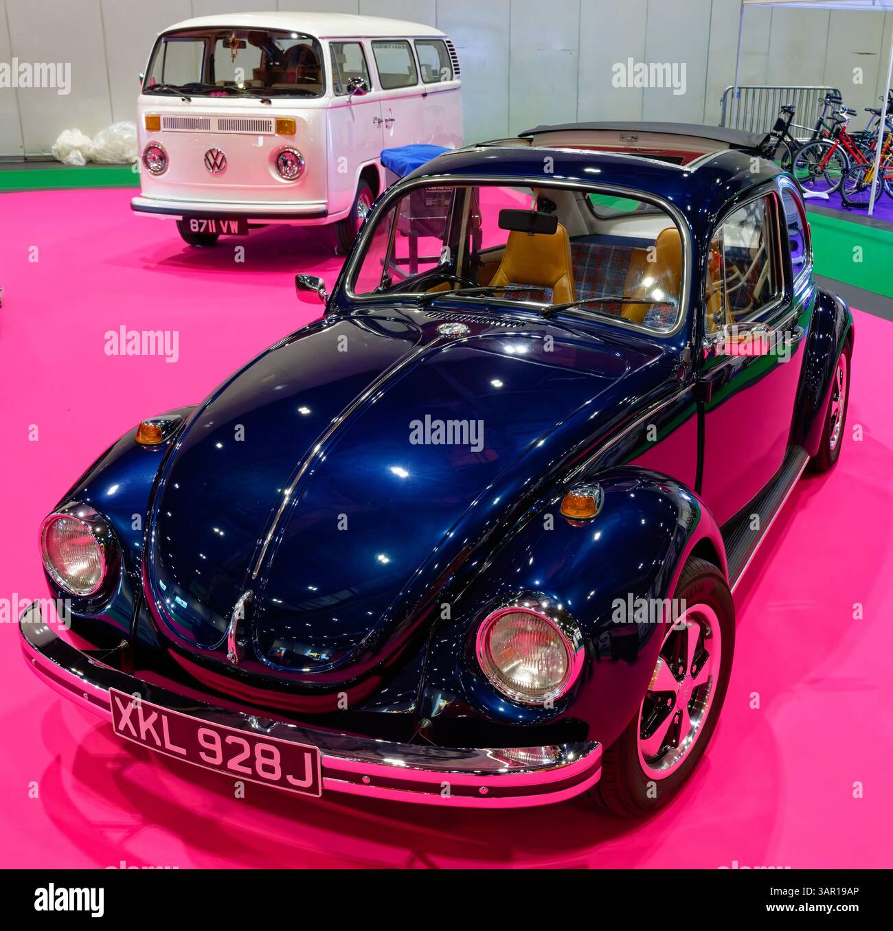 Classic vehicle Volkswagen Beetle car refurbished for electric power on ...