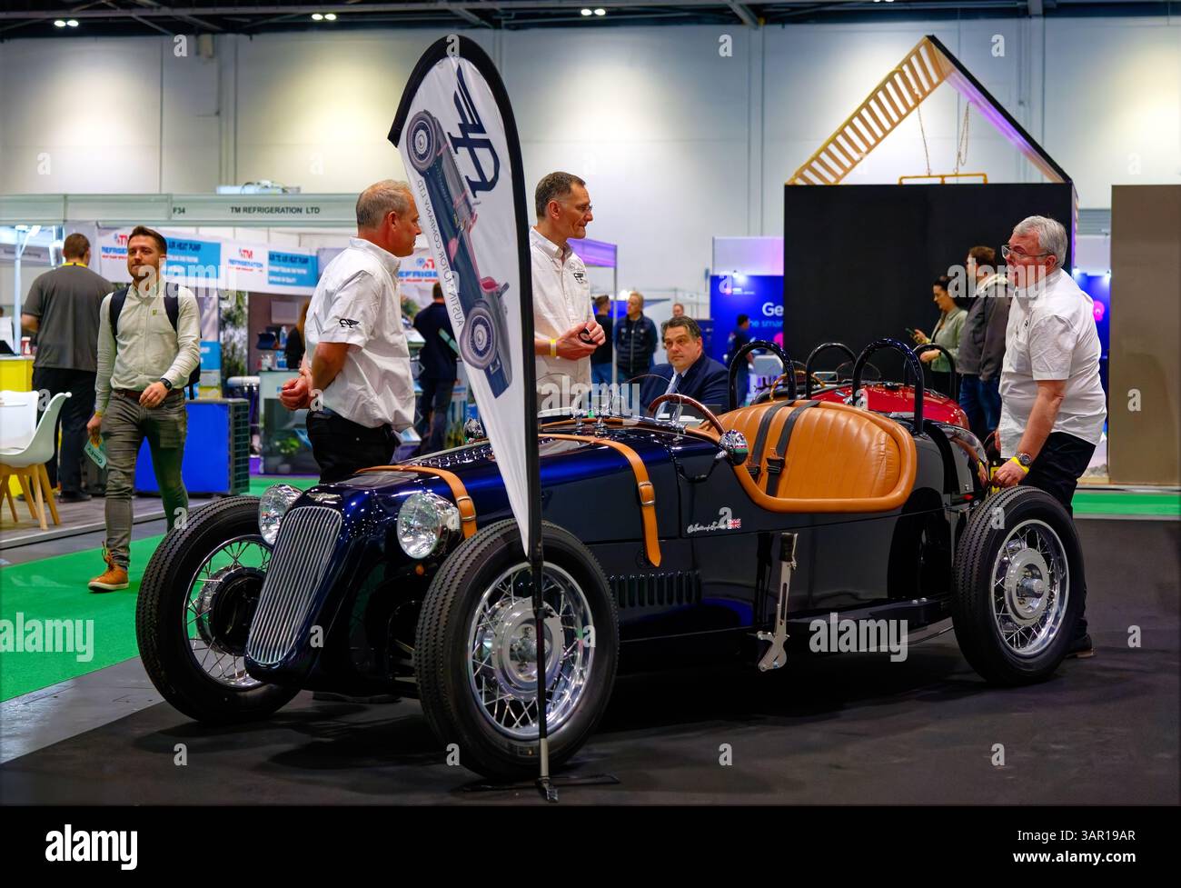 Austin electric car on display at the Everything Electric show, London ...